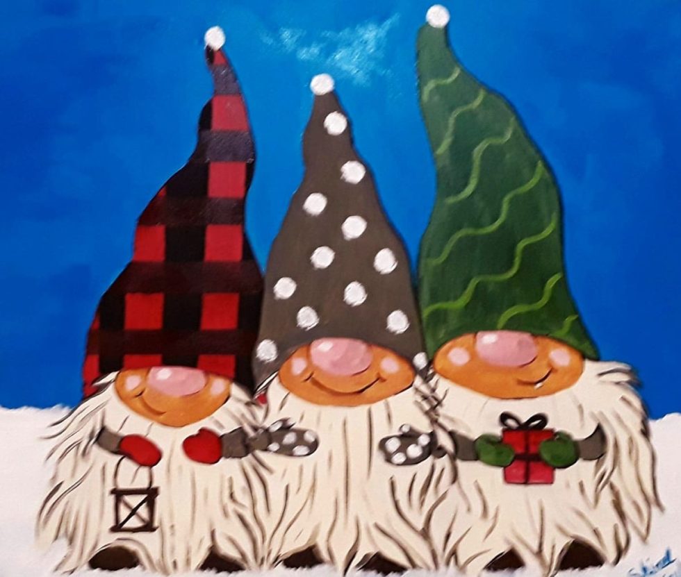 Jolly Gnomes, a PAINT & SIP EVENT with Lisa | Stir Up The Paint