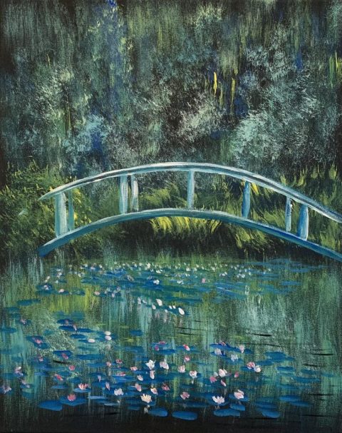 Monet’s Bridge, a PAINT & SIP EVENT with Lisa | Stir Up The Paint