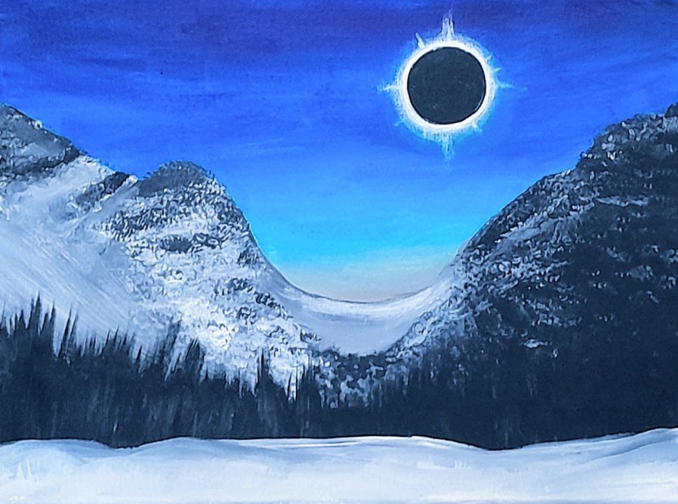 Total Eclipse 2024, a PAINT & SIP EVENT with Lisa | Stir Up The Paint